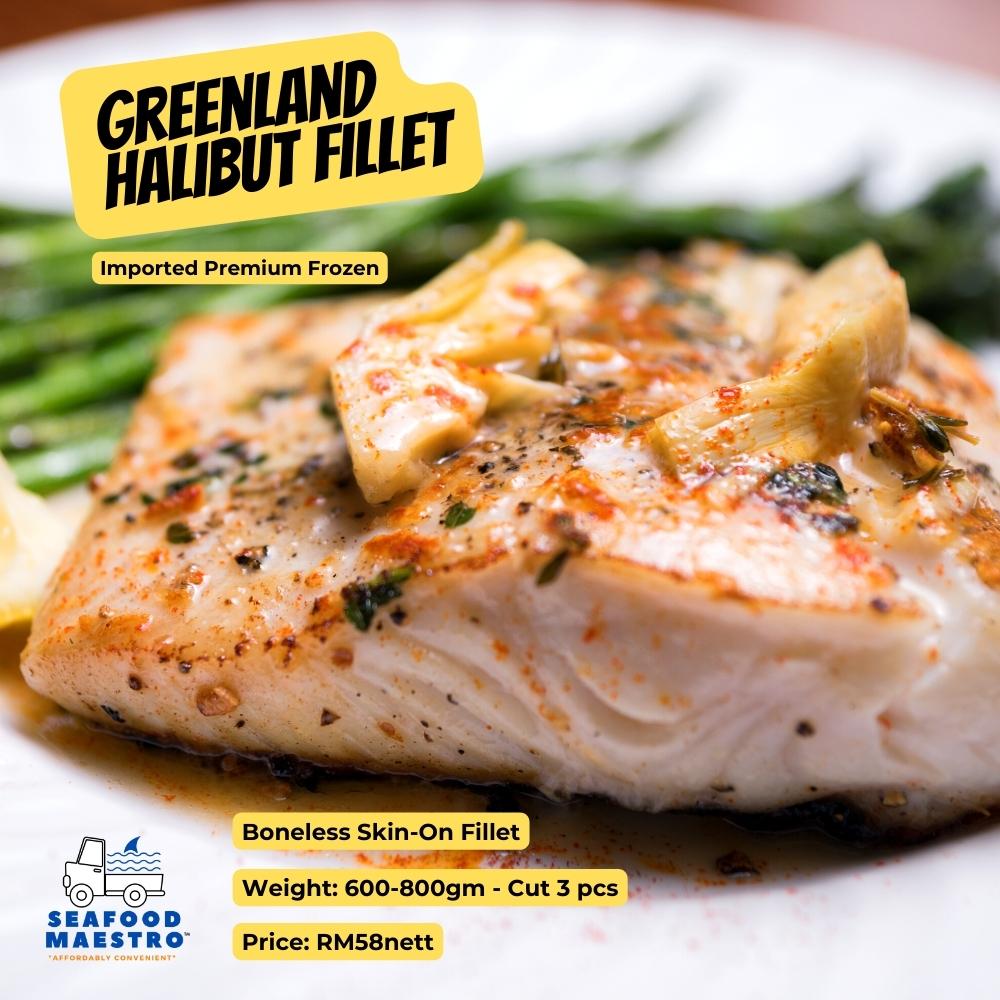 Greenland Halibut Fillet – Frozen Skin-On (600-800gm) – Seafood Maestro ...